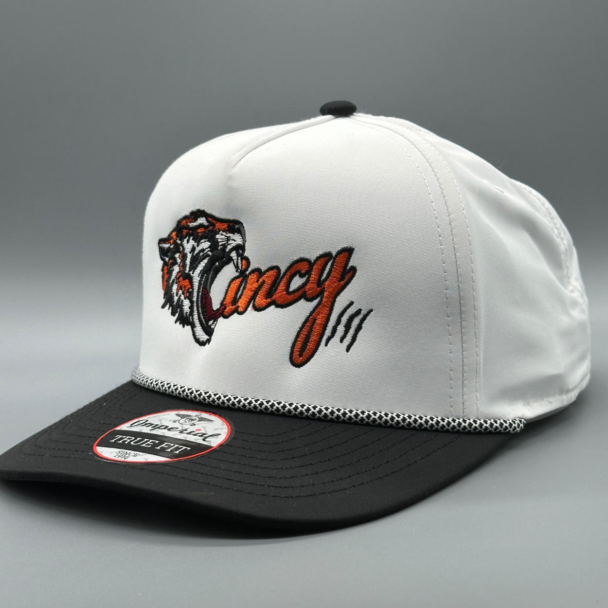 Roaring Tiger Cincy - 5 Panel Rope Hat - TWO TONE – The Cincy Hat